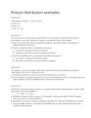 Poisson Distribution Questions Pdf Poisson Distribution Examples Example Example Example