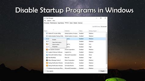 Disable Startup Programs In Windows YouTube