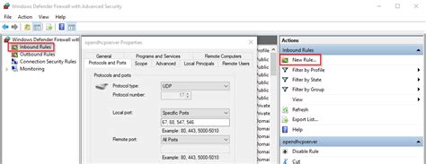 Random Stuff Relating To Computers Windows Firewall Rule For Open Dhcp
