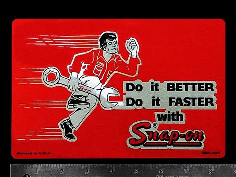 New Vintage Snap On Tools Snap On Tool Box Sticker Decal Man Cave Old