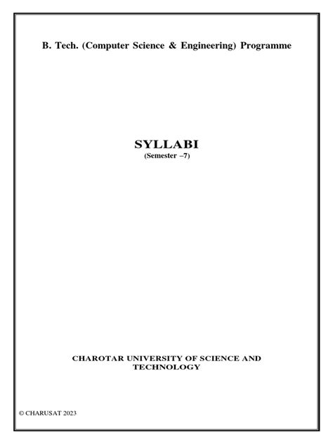 Final 7th Sem Syllabus Pdf Parsing Computer Network