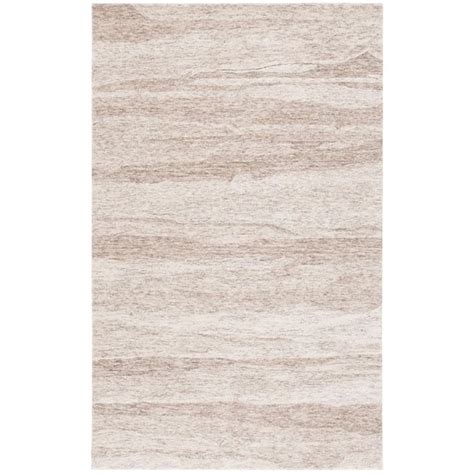 Safavieh Ebony 6 Ft X 9 Ft Brown Ivory Abstract Striped Area Rug