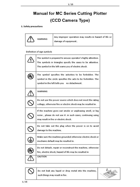 1 7 Users Manual Mc Cutting Plotter Pdf Electrical Connector