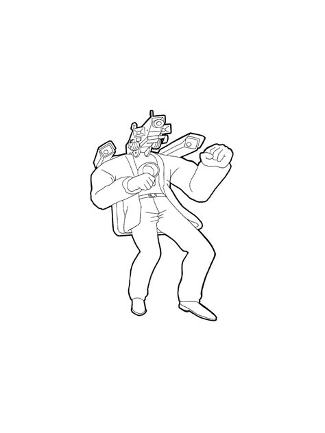 Раскраски титан мэн