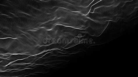 Abstract Digital Particle Wave Futuristic Dotted Wave Big Data