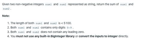 Leetcode 415 Add Strings