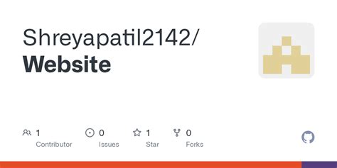 GitHub Shreyapatil2142 Website