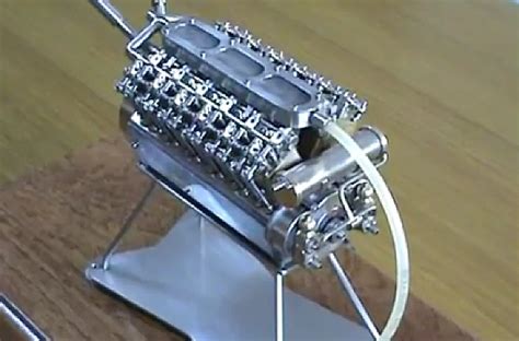 Spanish Engineer Crafts Worlds Smallest V 12 Engine