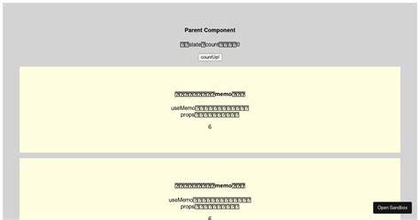 Usememo Test Codesandbox