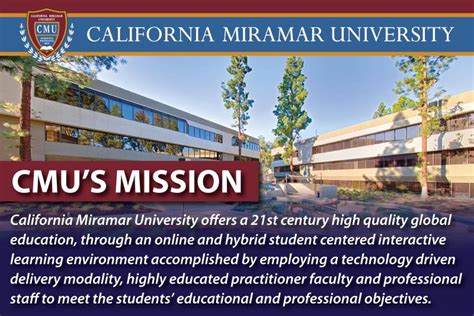 Cmu Californiamiramaruniversity Cmumission California Miramar