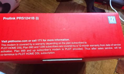 PLDT DSL WIFI NEW MODEM MODEL PROLINK PRS1241B Computers Tech Parts Accessories