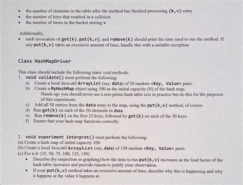 Solved In Java Implement A Hash Table That Handles Collisons