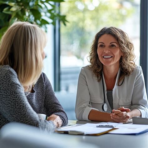 Employees Consulting With Hr About Health Insurance Options And Coverage Premium Ai Generated