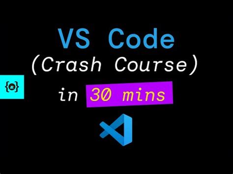 Visual Studio Code Crash Course Youtube