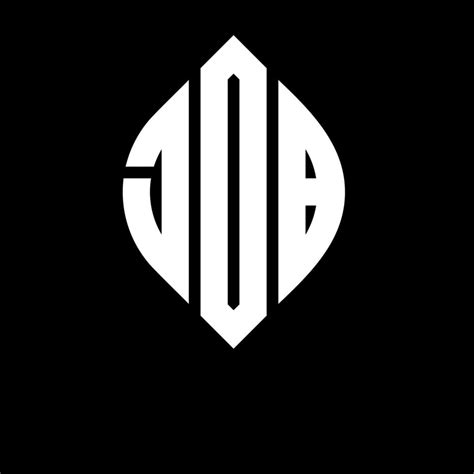 Jdb Circle Letter Logo Design With Circle And Ellipse Shape Jdb Ellipse Letters With