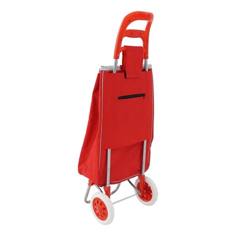 Пазарна количка 2 колела Червена Emag Bg