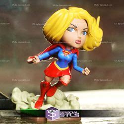 Chibi STL Collection Supergirl Chibi D Model SpecialSTL