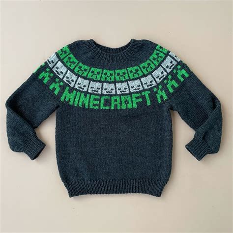 Minecraft Sweater Stockinette Stitch Sweaters Stockinette