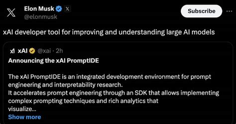 musk s xai announces promptide a tool for prompt engineering and explainability research