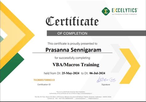 Prasanna Sennigaram On Linkedin Excel Vba Macros Dataanalytics Reporting Data