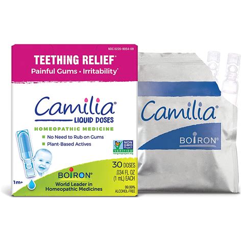 Boiron Camilia Teething Drops For Daytime And Nighttime Relief Of