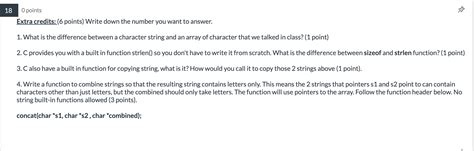 Solved 0 Points Extra Credits 6 Points Write Down The