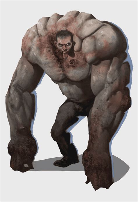 Left 4 Dead 2 Tank Zombie Character Muscular Monster Gaming Concept