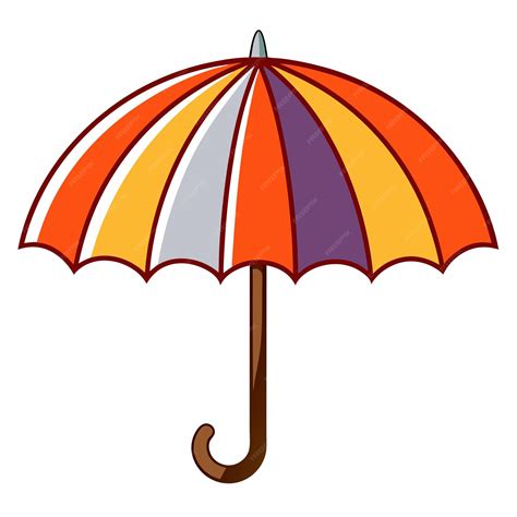 Umbrella Clip Art Vector Design With A White Background Premium Ai Generated Vector