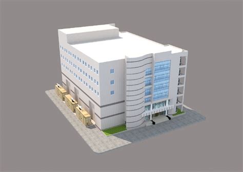单独建筑 办公楼 模型 商业办公模型库 3ds Maxmax模型下载 Cg模型网