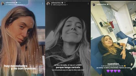 Sofía Martínez Contó El Mal Momento De Salud Que Atraviesa Pensaba