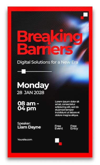 기업 컨퍼런스 웨비나 포스터 템플릿 프리미엄 Psd 파일