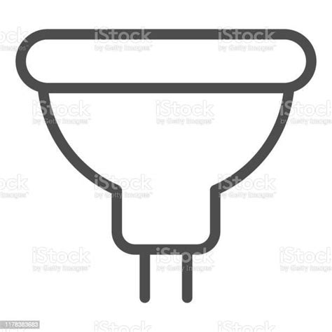 전구 선 아이콘입니다 에너지 램프 벡터 그림 흰색에 격리 전기 개요 스타일 디자인 웹 및 응용 프로그램을 위해 설계 Eps 10 0명에 대한 스톡 벡터 아트 및 기타 이미지