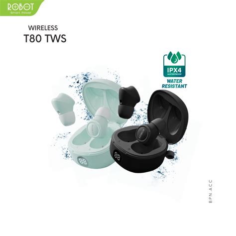 Jual Robot Tws Wireless Earphone Airbuds T80 Shopee Indonesia