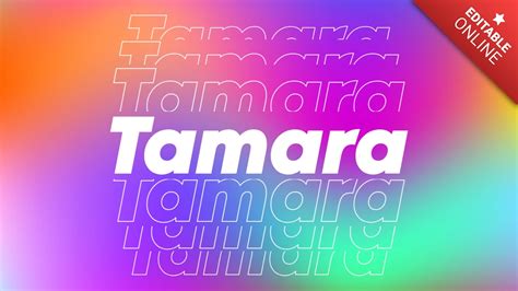 Tamara Echo Text Effect Generator Tamara Echo Text Effect Generator