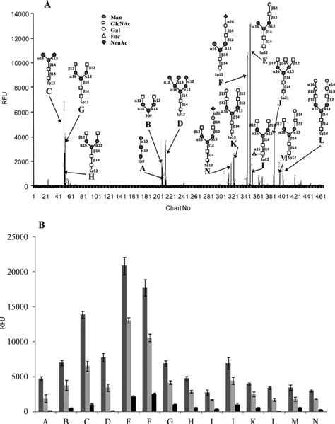 Glycan Array Data A Binding Of Labeled Pela 10 ␮ G Ml Ϫ 1 To All Download Scientific