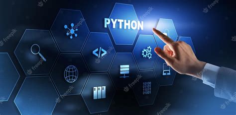Premium Photo Python Programming Language Programing Workflow Abstract Algorithm Concept On