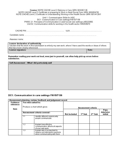 Communication Feedback Sheet Pdf Communication Confidentiality