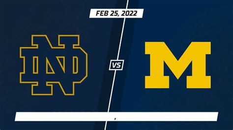 Michigan At Notre Dame Highlights Big Ten Mens Hockey Feb 25