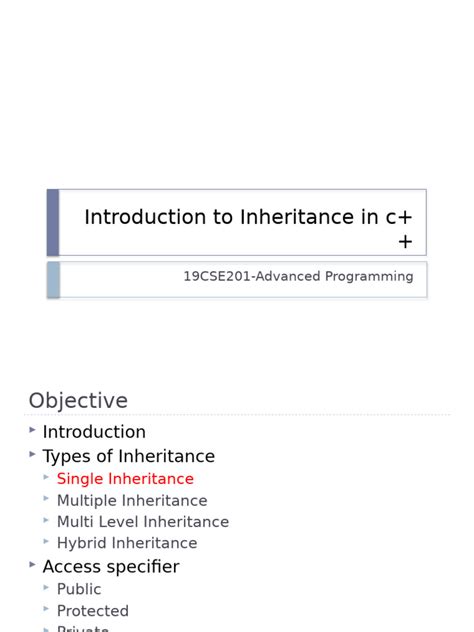 6introduction To Inheritance In C2 1 Pdf Inheritance Object