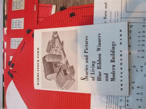Vintage Built Rite Toy Farm Set Montgomery Ward Wob Plus Medal