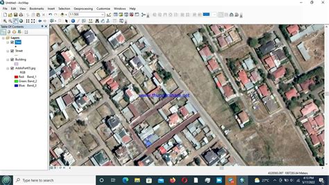 Digitizing Satellite Image On Arcmap Youtube
