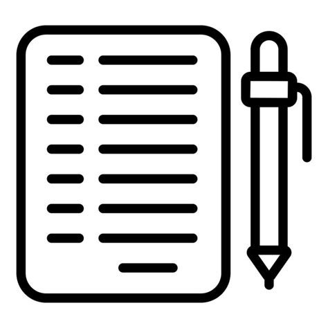 Premium Vector Notebook Business Trend Icon Outline Vector Element Chart Social Card