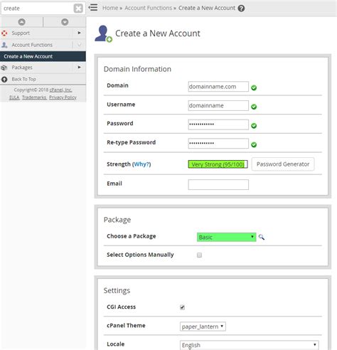 How To Create CPanel Account On Your WHM Mondoze Malaysia