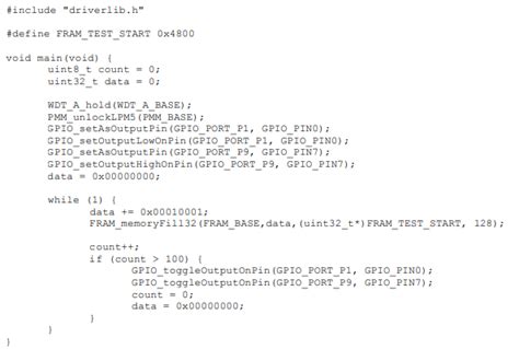 For The Msp430fr6989 Board Program Provided Below Add