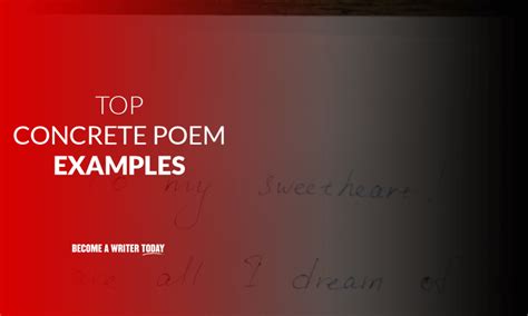 10 Concrete Poem Examples Top Examples To Learn