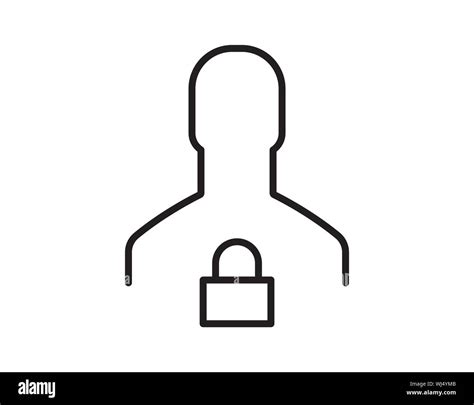 User Login Or Authenticate Icon Vector Personal Protection Icon Internet Privacy Protection