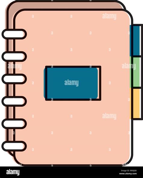 Office Notebook With Tabs Stock Vector Image And Art Alamy