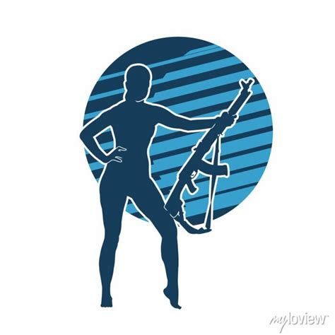 Sexy Woman With Arrow Vector Silhouette Posters For The Wall Posters Myth Beautiful Greek