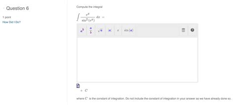 Solved Question Point How Did I Do Compute The Integral Chegg