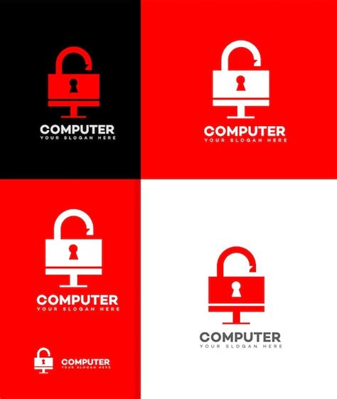 Premium Vector Computer Hardware Logo Template
